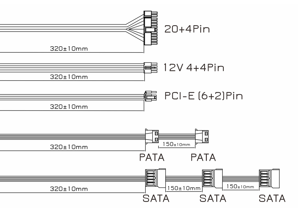 POWERTECH τροφοδοτικό PC PT-1310, 600W, ATX, 120mm Fan - Technogate