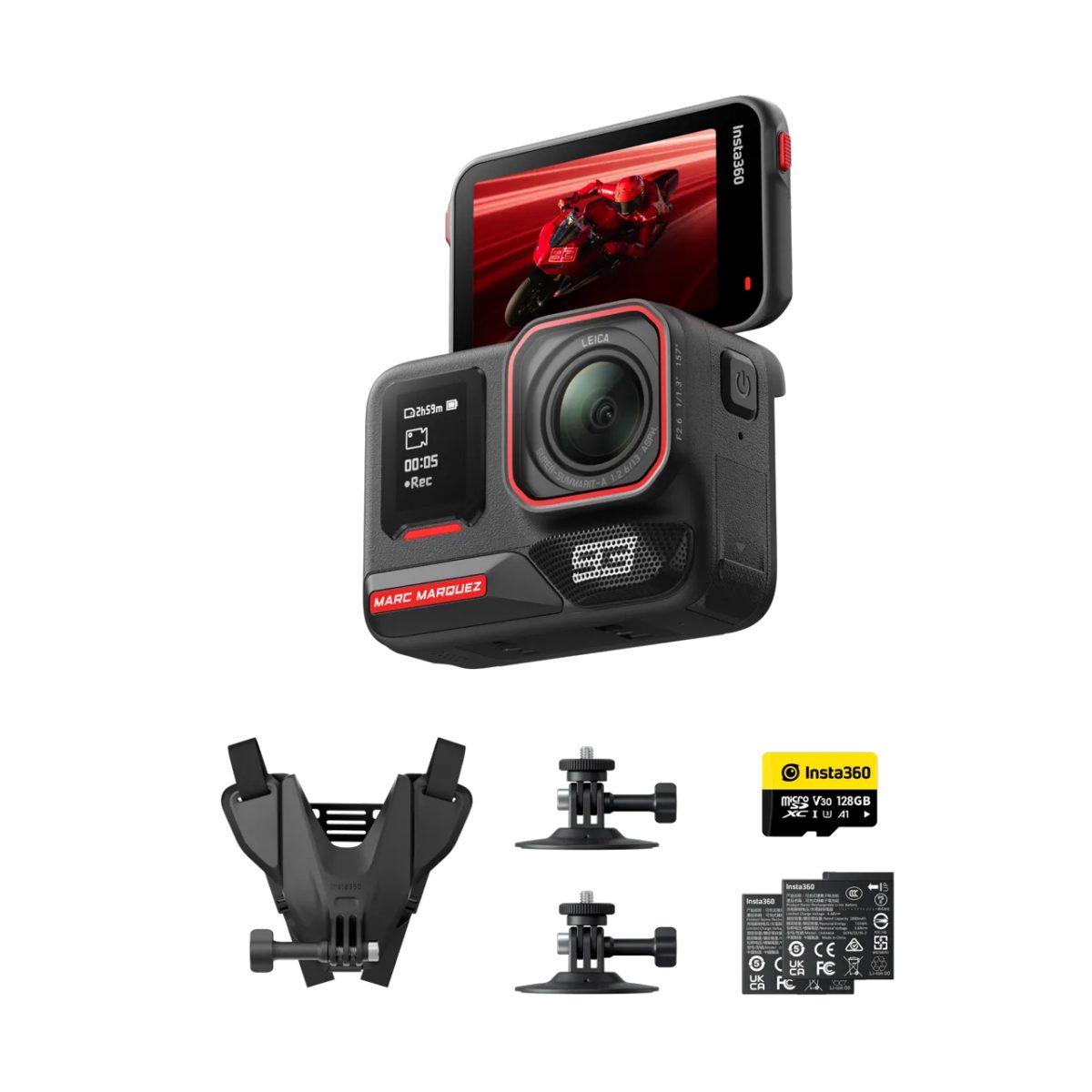 Insta360 Ace Pro 2 Marc Marquez 93 – Dual Battery, 128GB MicroSD ...