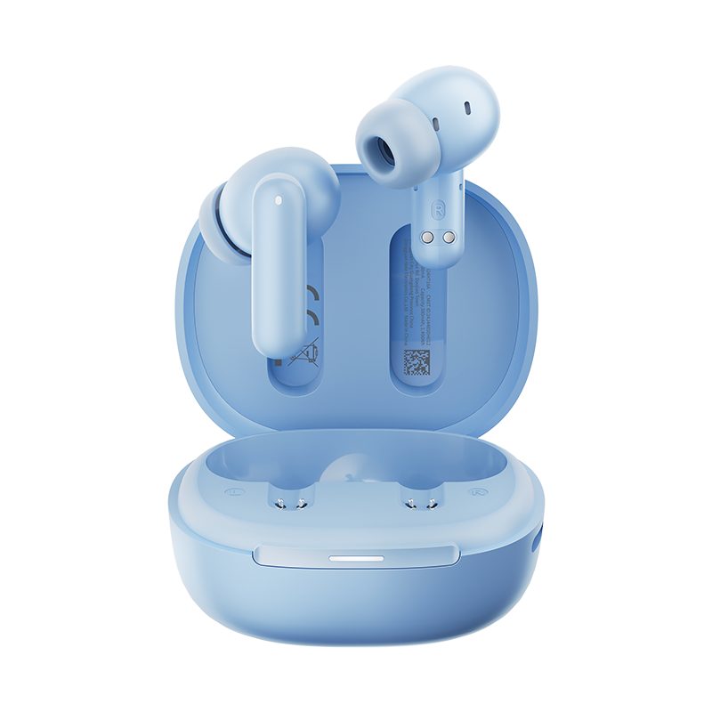 QCY Melobuds N30 (HT16) ANC Light Blue – SBC/AAC IPX4 TWS Earbuds w. Natural Transparency Mode ...